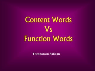 2 content words vs functional words | PDF