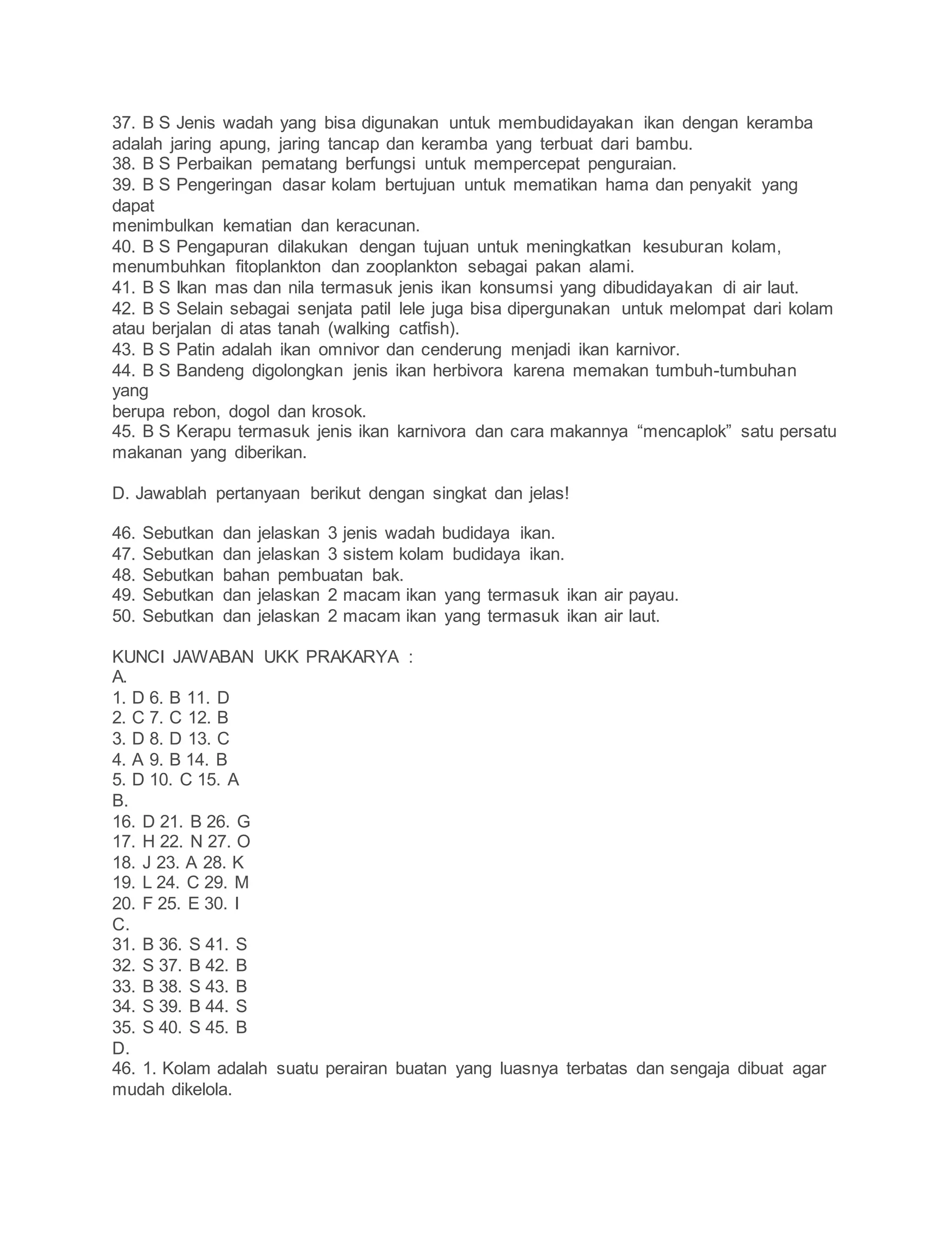 2 contoh soal ukk prakarya smp kelas 8 kurikulum 2013 tahun 2017 | PDF