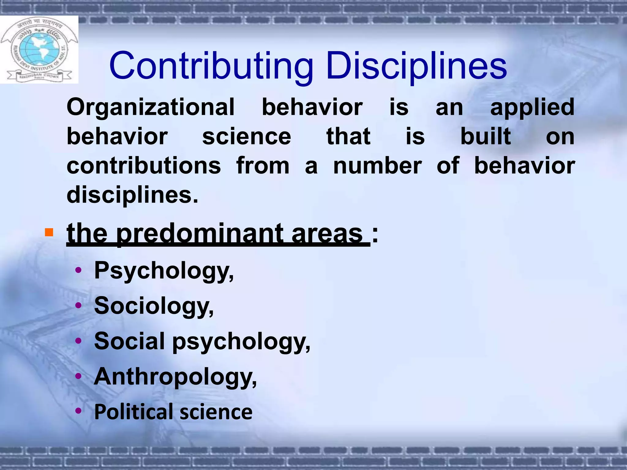 2 contributing discipline | PPTX