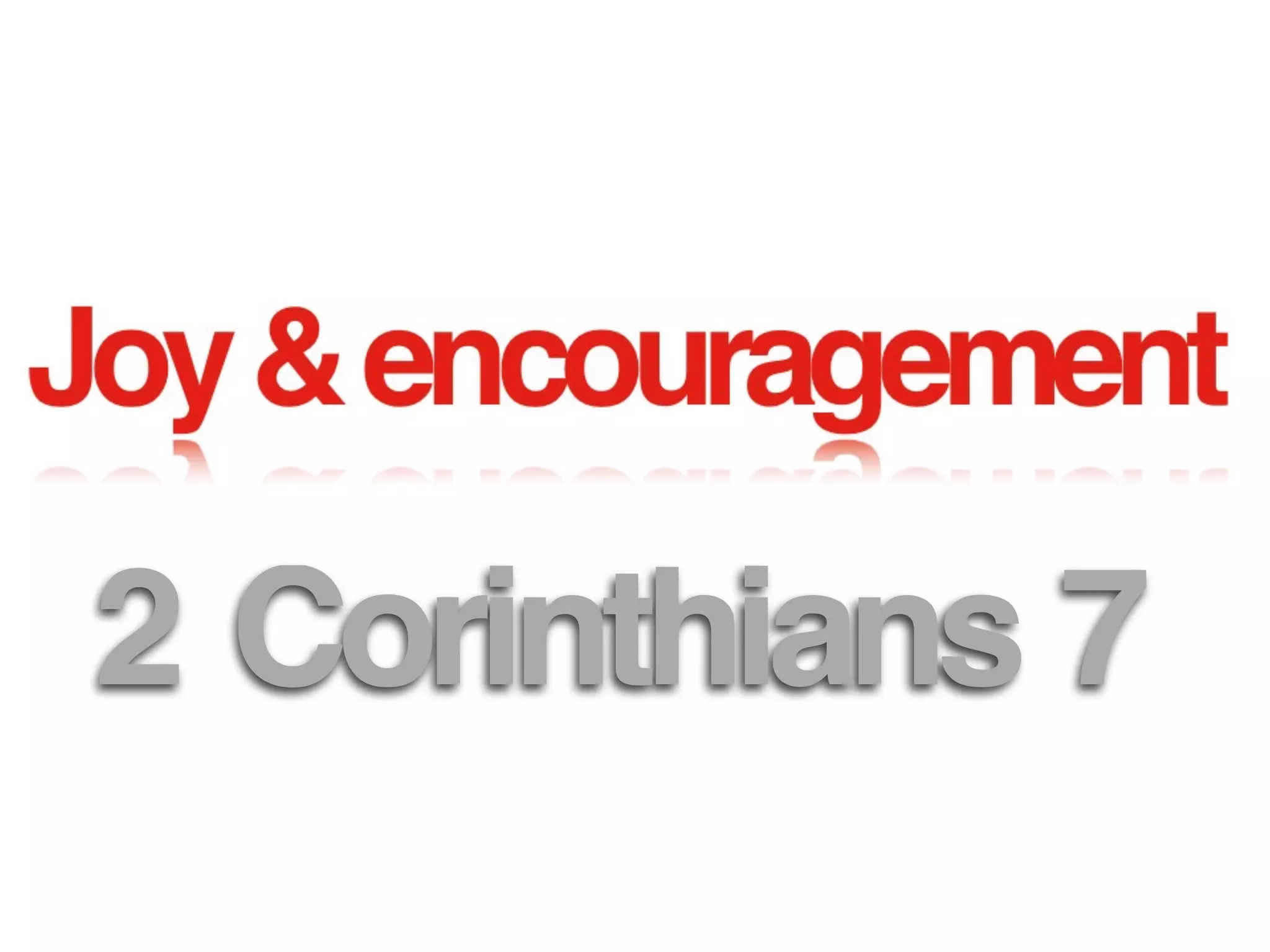 2 Corinthians 7 | PPT