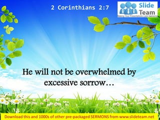 2 corinthians 2 7 he will not be overwhelmed power point church sermon ...