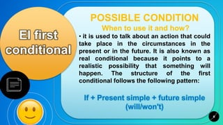 ORACIONES CONDICIONALES, CONDITIONAL SENTENCES | PPTX