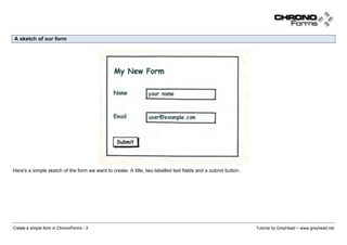 2 create a simple form in chrono forms | PDF