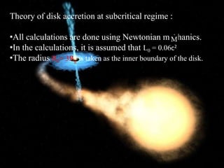 Accretion process around compact objects | PPT