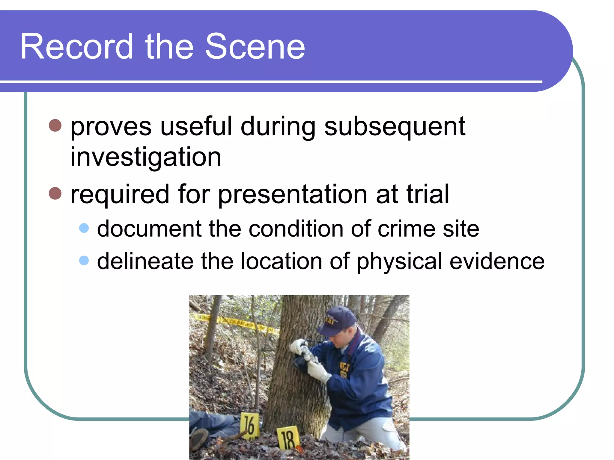 Crime Scene Protocols | PPT