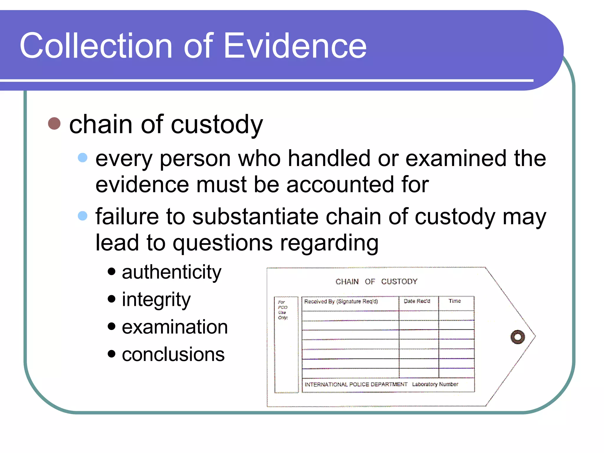 Crime Scene Protocols | PPT