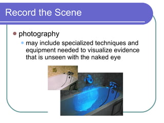 Crime Scene Protocols | PPT