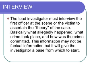 Crime Scene Protocols | PPT