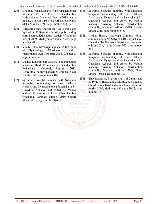 Critical Review on Artava Kshaya | PDF