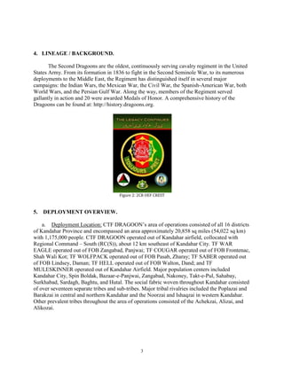OEF 13-14 narrative history for 2d Cavalry Regiment | PDF