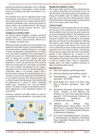Crop Prediction System using Machine Learning | PDF