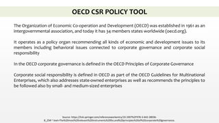 CSR - Framework of Social Orientation | PPTX