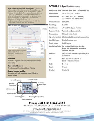 2C\TEMP-RH Multi-Use Data Logger | PDF
