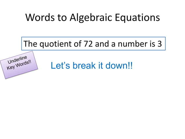 2c translate equations | PPT