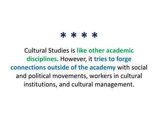 Definition of Culture and Cultural Studies | PPTX