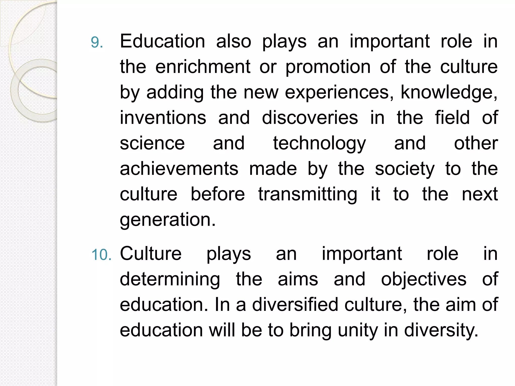 Culture and Education | PPTX