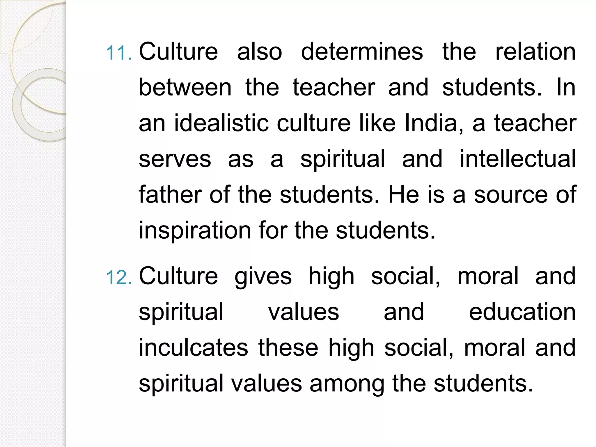 Culture and Education | PPTX