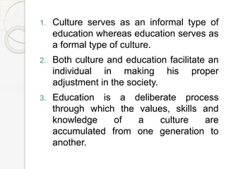 Culture and Education | PPTX