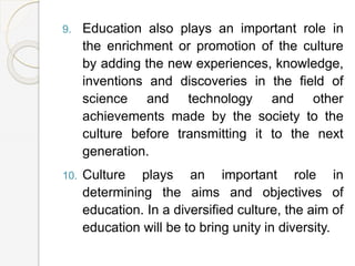 Culture and Education | PPTX