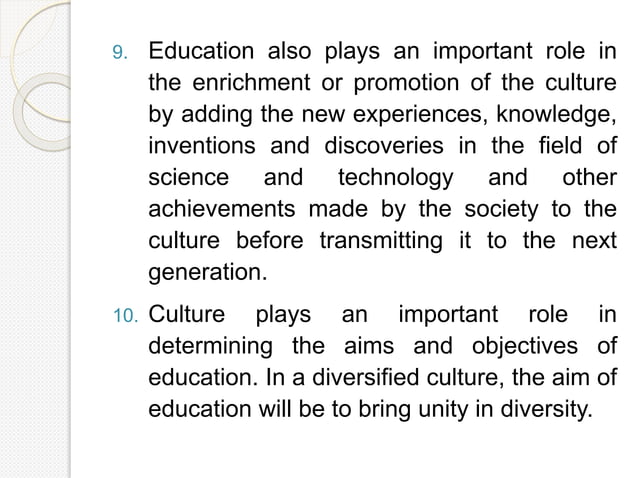 Culture and Education | PPT