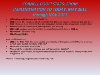 2 CUL work on POOF! (Pre-Order Online Form) | PPT