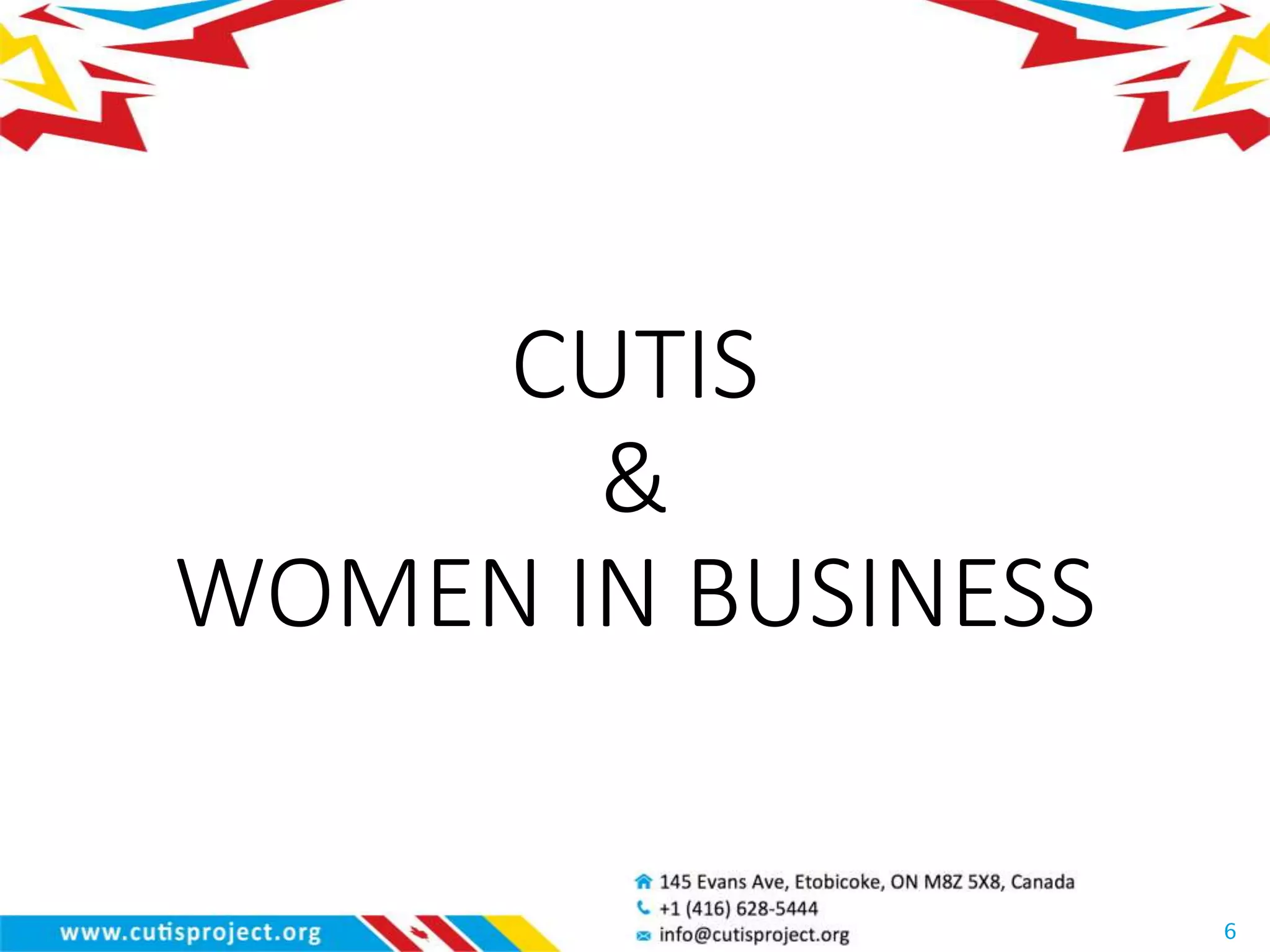 CUFTA: Women in Business | PPT | Free Download