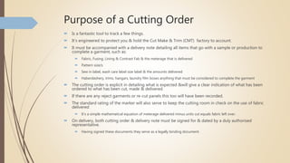 Clothing Cutting Order | PPT