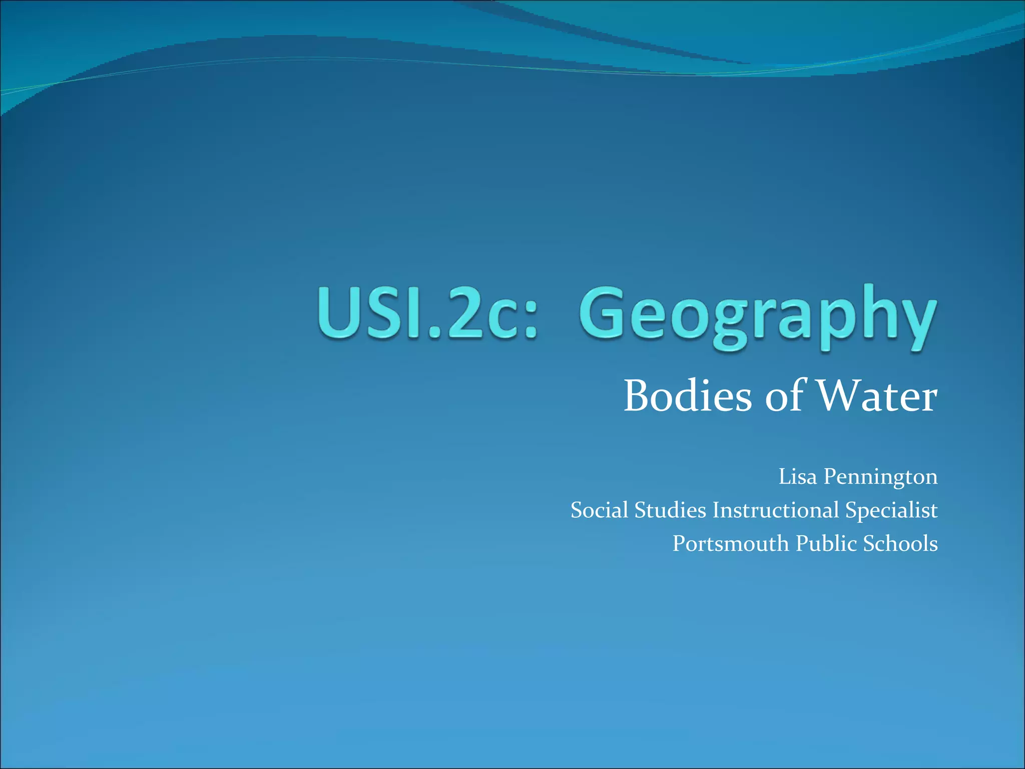 2c water bodies | PPT