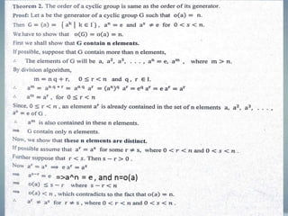Cyclic group- group theory | PPTX
