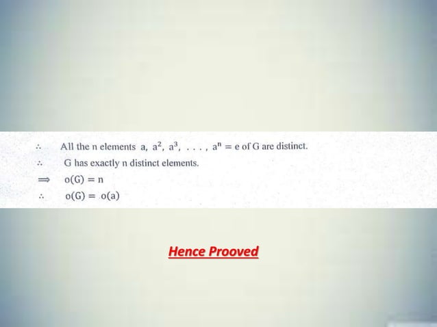 Cyclic group- group theory | PPTX