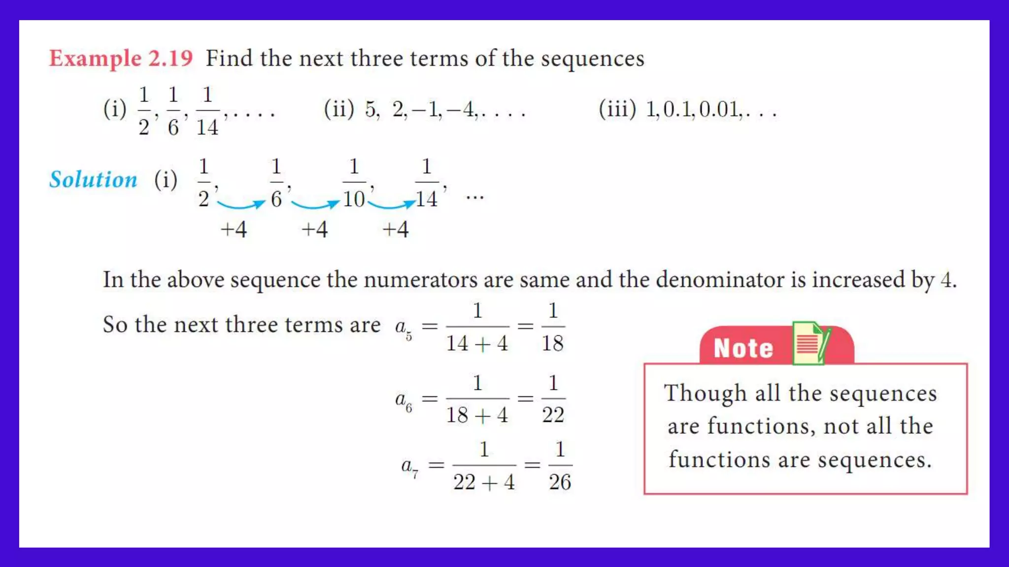 2d. Pedagogy of Mathematics - Part II (Numbers and Sequence - Ex 2.4) | PPT