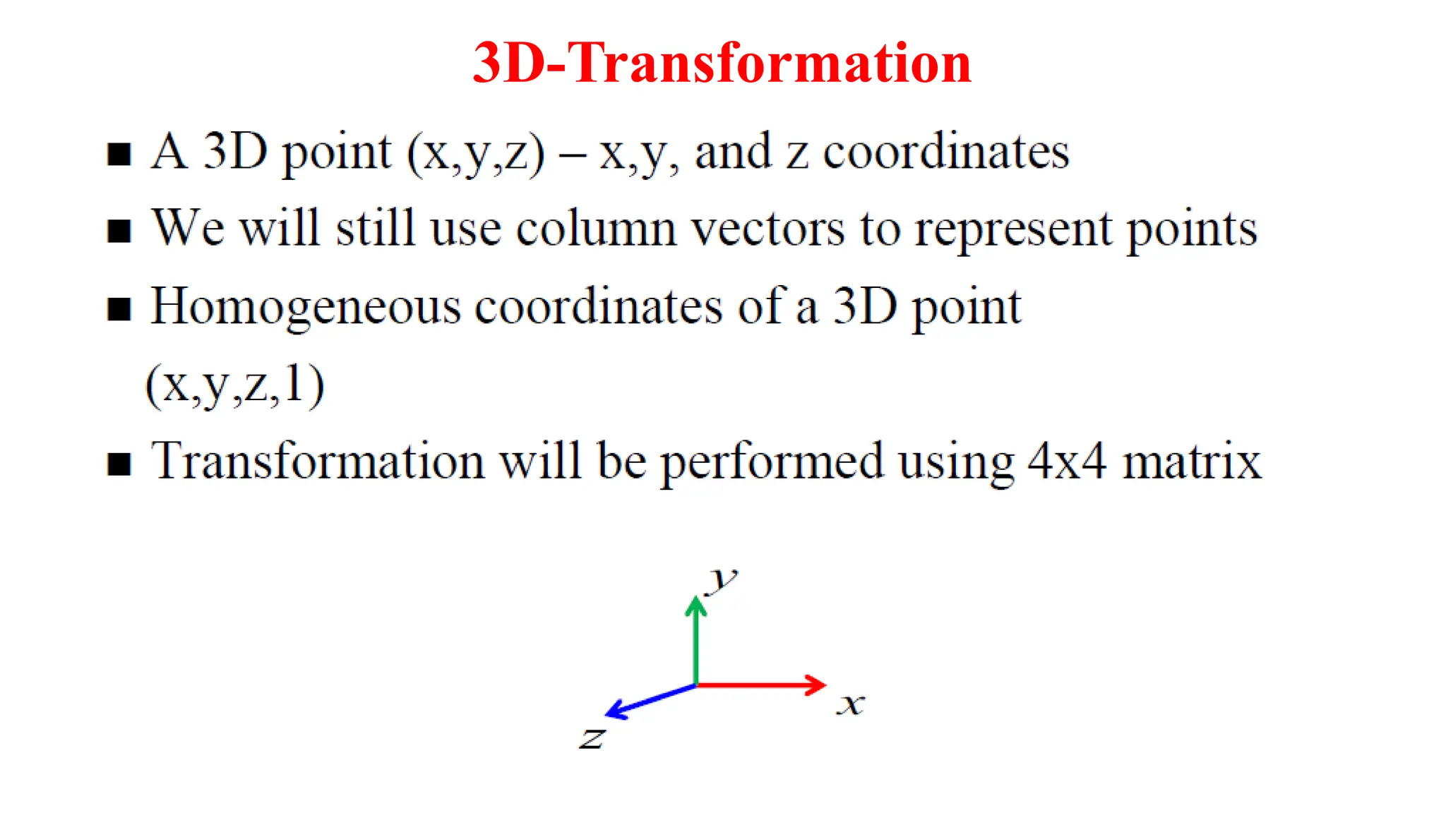2D-3D Transformations in Computer Aided Design.pptx | 3-D Graphics | Computer Software and ...