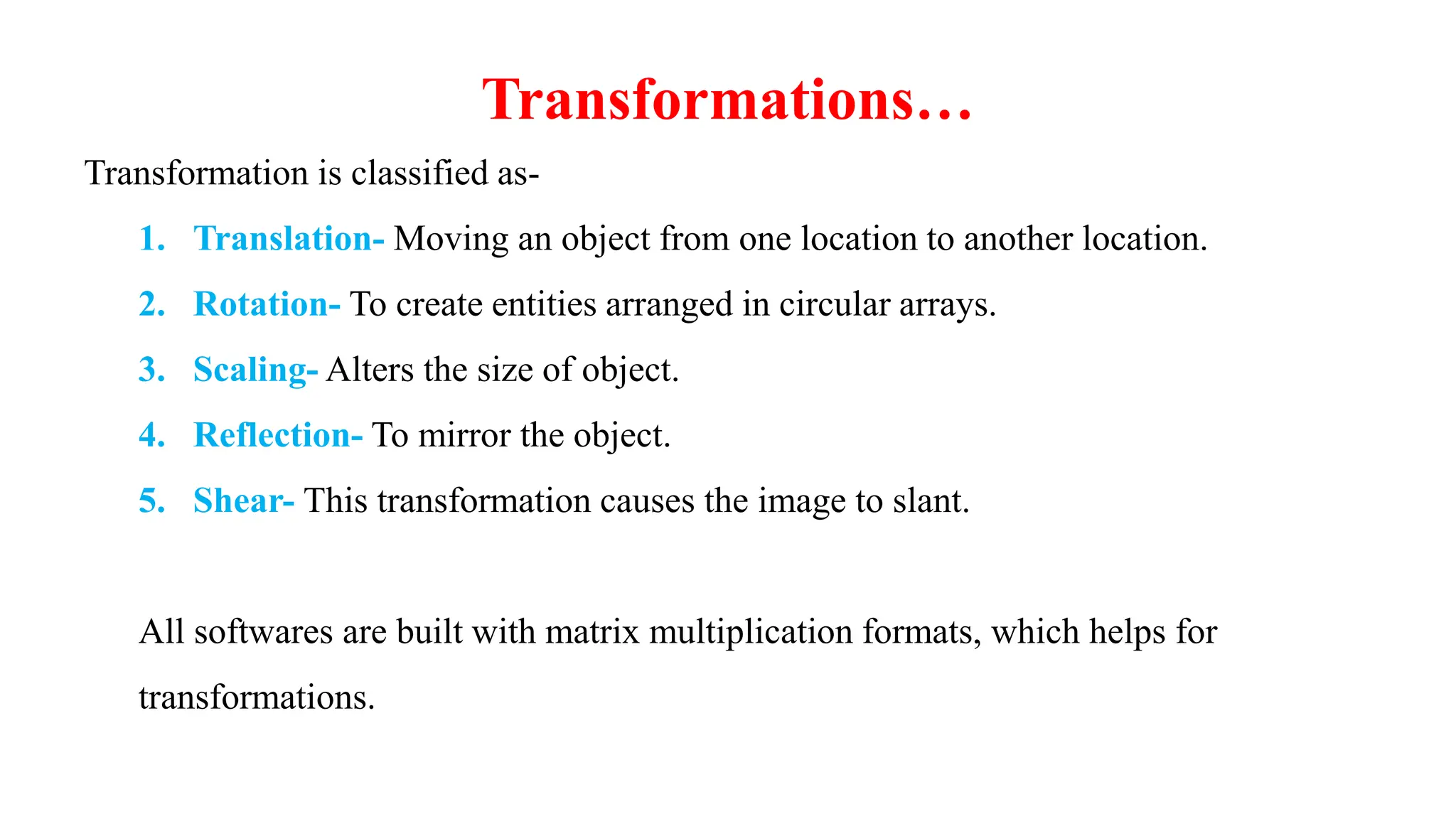 2D-3D Transformations in Computer Aided Design.pptx