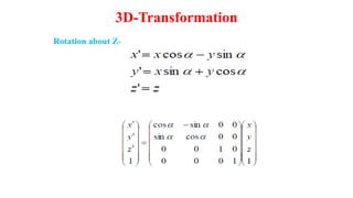 2D-3D Transformations in Computer Aided Design.pptx