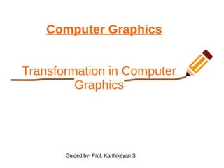 2D Rotation- Transformation in Computer Graphics | PDF