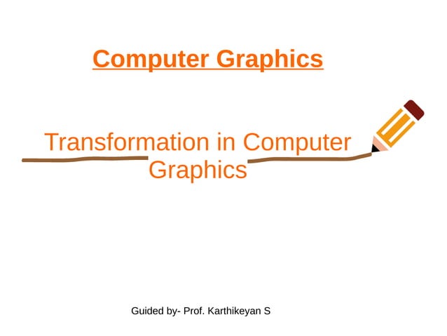 2D Rotation- Transformation in Computer Graphics | PDF