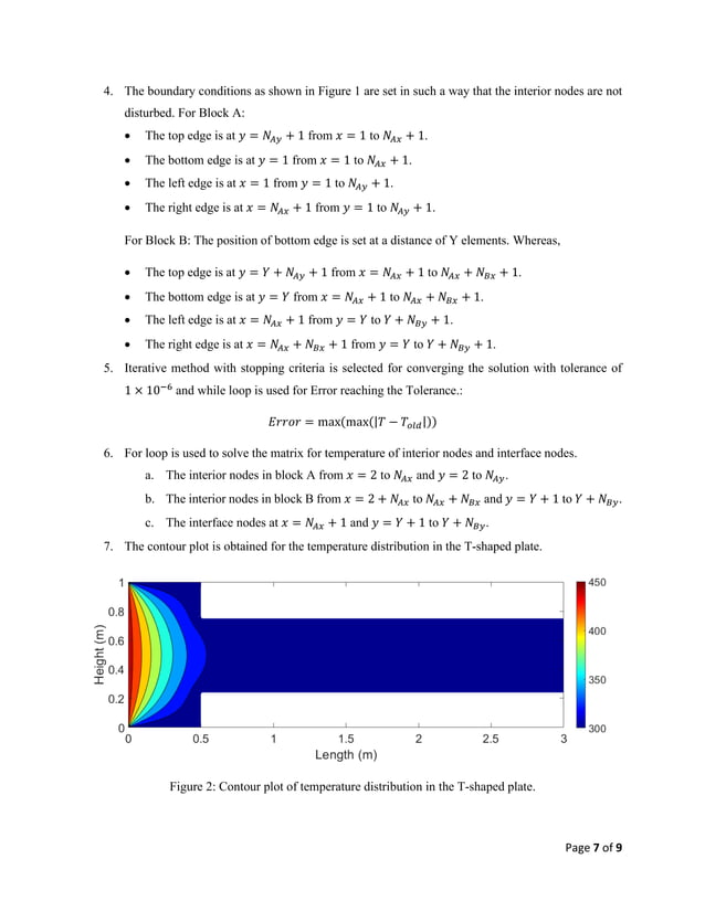Two Dimensional Steady Heat Conduction Using Matlab Pdf Physics