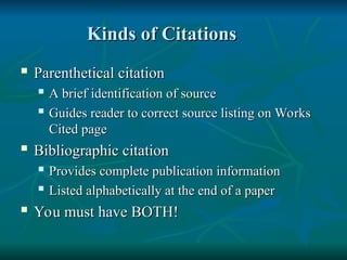 English MLA Works Cited PowerPoint Resource | PPT