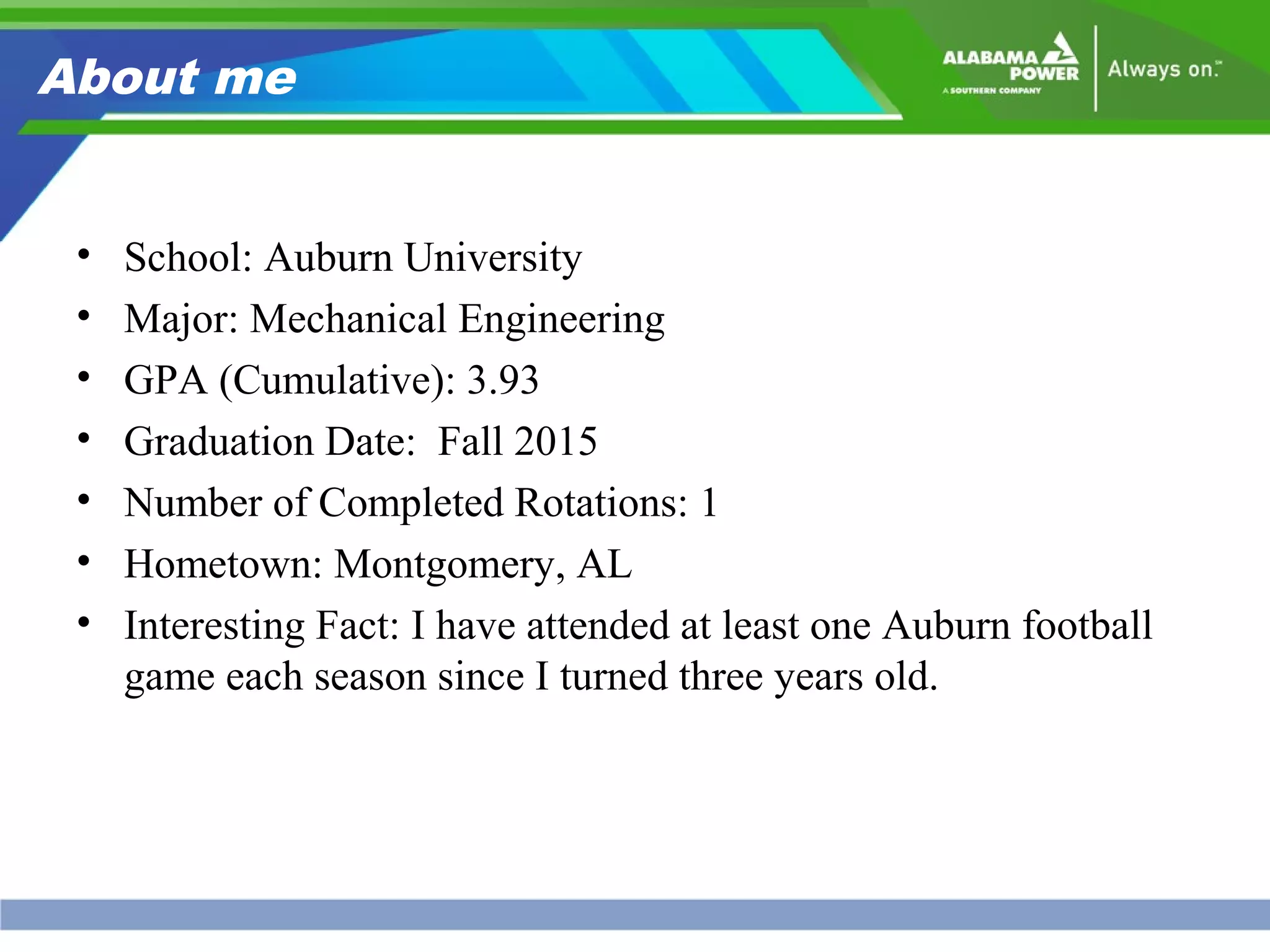 End of Work Term Presentation Template - Summer 2013 | PPT