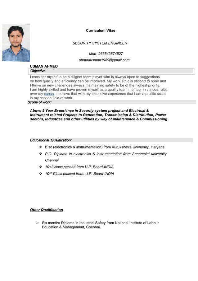 USMAN RESUME.doc 2 | PDF