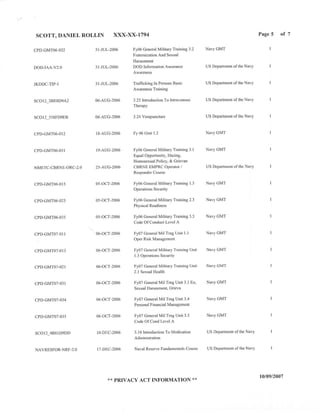 Military Transcripts | PDF
