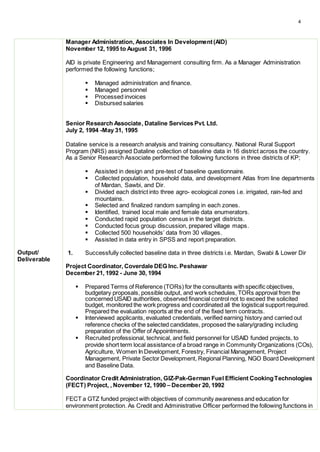 Naseer-Resume-GPP | DOCX | Non-Profit Organizations | Industries