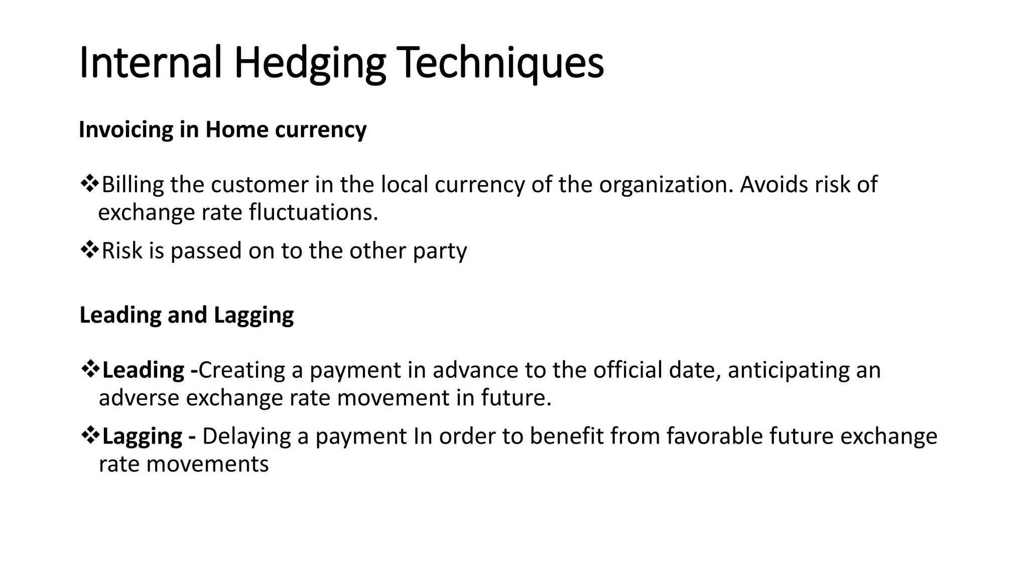 Managing Currency Risk | PPTX