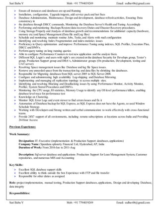 suri sql sevrer dba | PDF