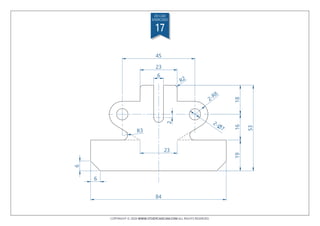 AutoCAD Exercise Drawing #1~20 | PDF