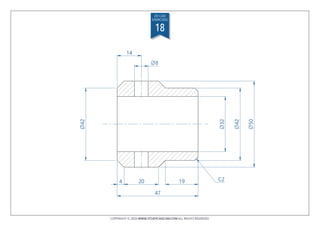AutoCAD Exercise Drawing #1~20 | PDF