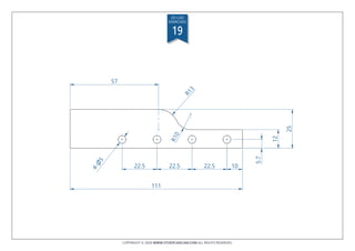 AutoCAD Exercise Drawing #1~20 | PDF