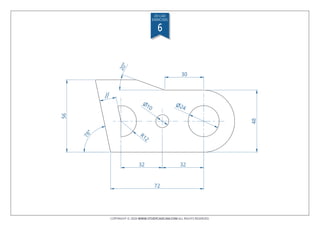 AutoCAD Exercise Drawing #1~20 | PDF
