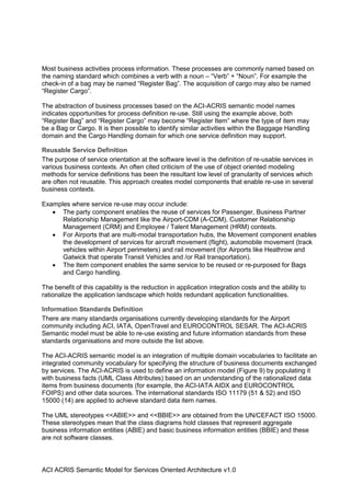 ACI ACRIS Semantic Model for Service Oriented Architecture v1.0 | PDF