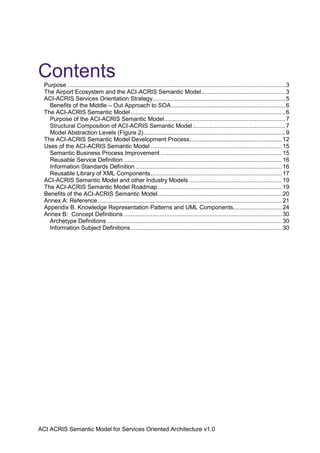 ACI ACRIS Semantic Model for Service Oriented Architecture v1.0 | PDF